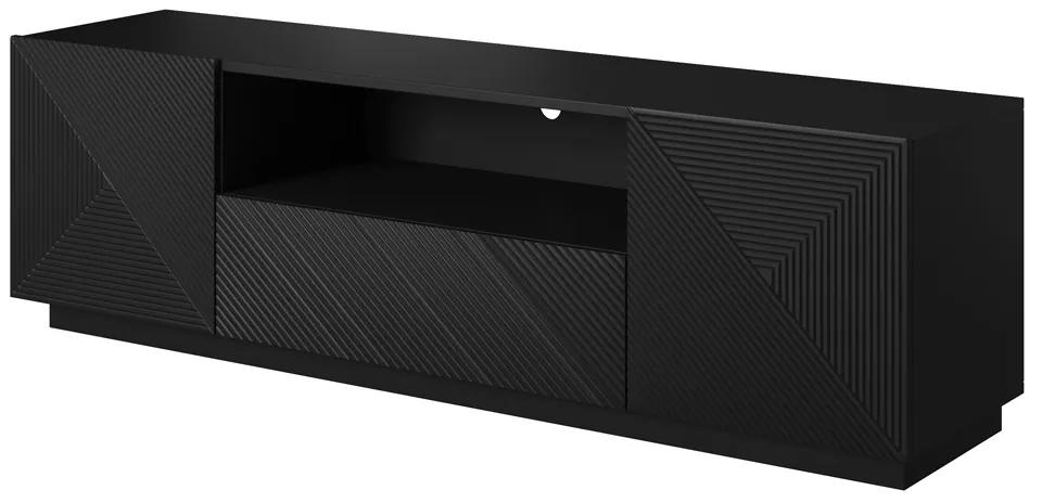 TV stolek Asha 167 cm - černý mat