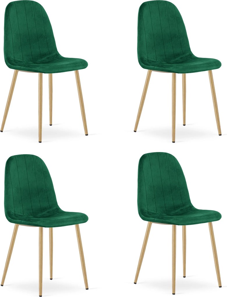 Jídelní židle PADVA VELVET, zelená