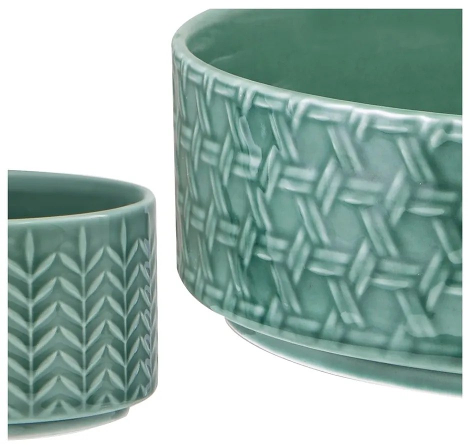 Tyrkysové porcelánové servírovací mísy v sadě 2 ks ø 30 cm Heath Jade – Ladelle