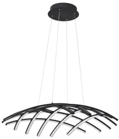 LED lustr Gropius 81 černé