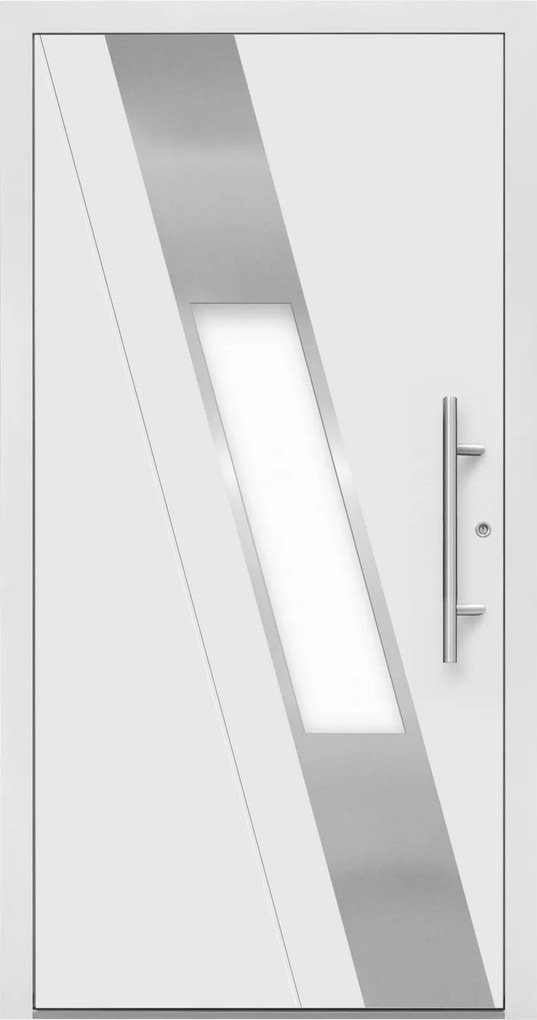 Splendoor Hliníkové vchodové dveře Moderno M540/P, bílé, 110 P