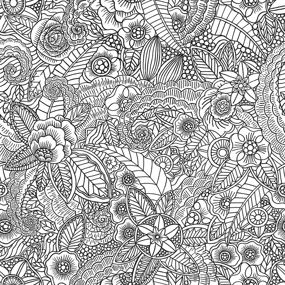Esta Home Černobílá vliesová tapeta s květinovým vzorem 139117 rozměry 0,53 x 10,05 m