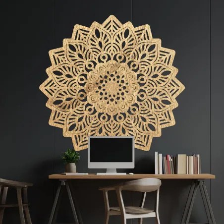 Dřevěná mandala na zeď - Elegantní nástěnná dekorace | SENTOP PR0319-B-akcia20