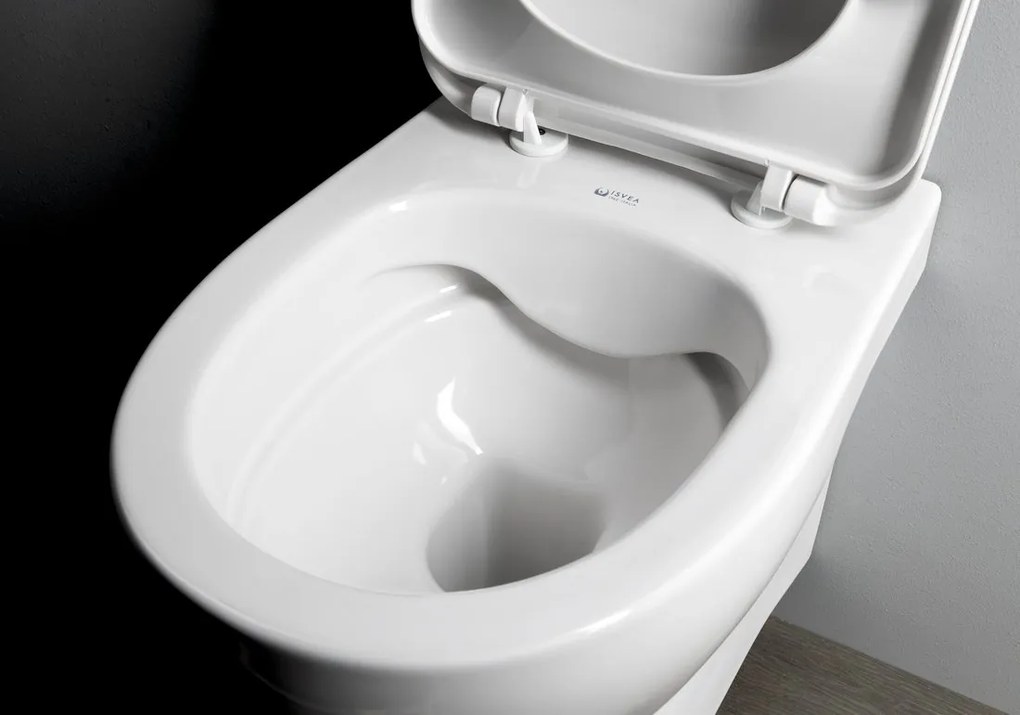 Aqualine, ABSOLUTE závěsná WC mísa, Rimless, 50x35 cm, bílá, 10AB02002