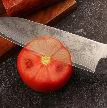 Kuchyňský Santoku nůž 7" Sunnecko 73 vrstev damaškové oceli