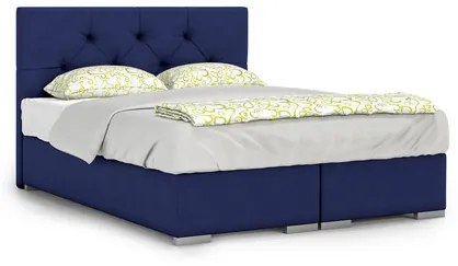 Čalouněná postel London 200x200 cm Modrá