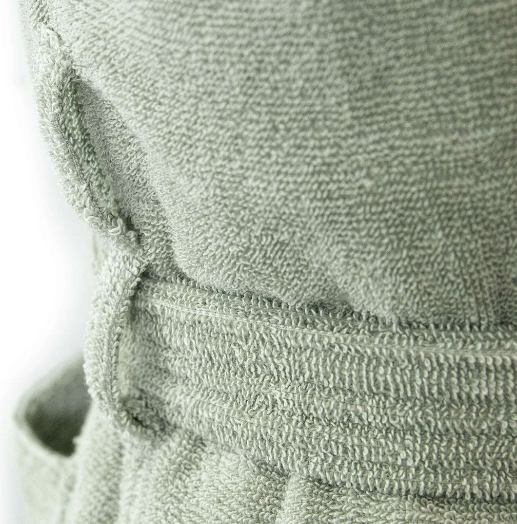 Bavlněný froté župan Comfort olivový Velikost: L-XL