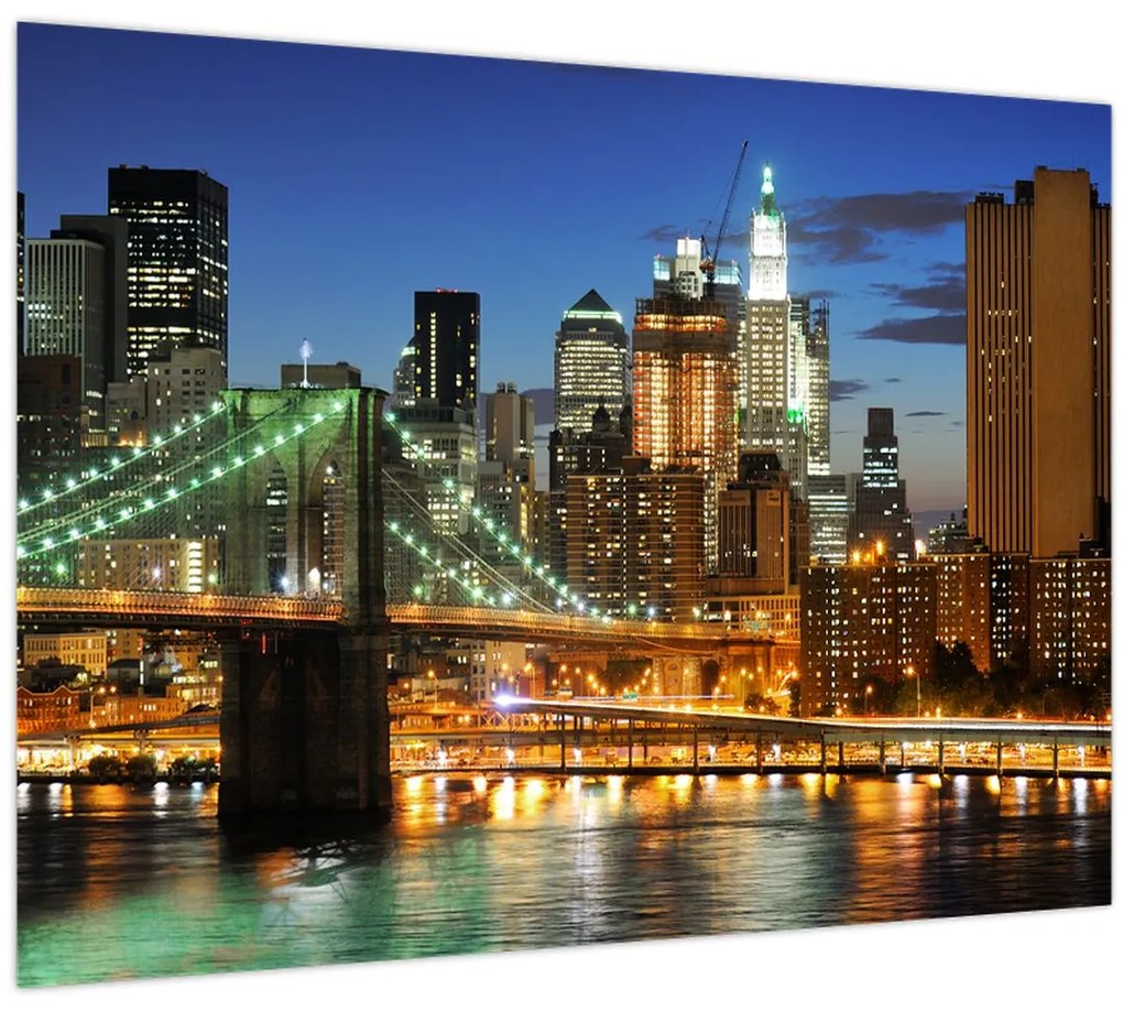 Obraz - Most s New Yorkem (70x50 cm)