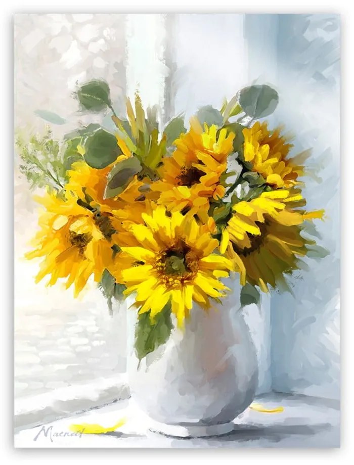 Obraz Styler Canvas Flowers Sunflowers, 60 x 80 cm