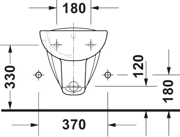 Duravit 22571500002 - Závěsný bidet D-CODE keramika/lesklá bílá