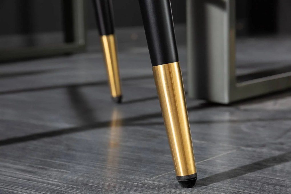 Designová barová židle Laney růžový samet