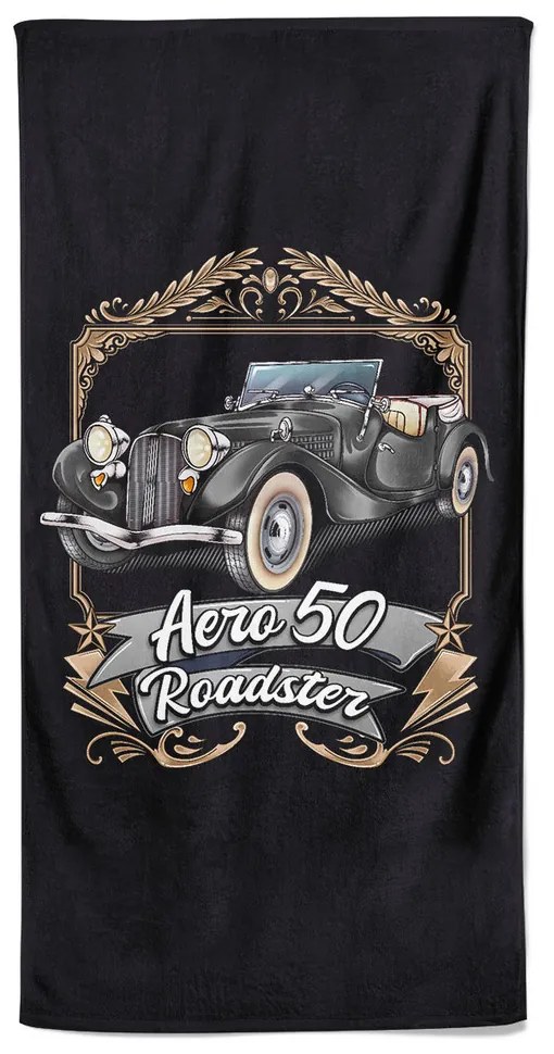 Osuška Aero Roadster 50 Black (Velikost osušky: 100x170cm)