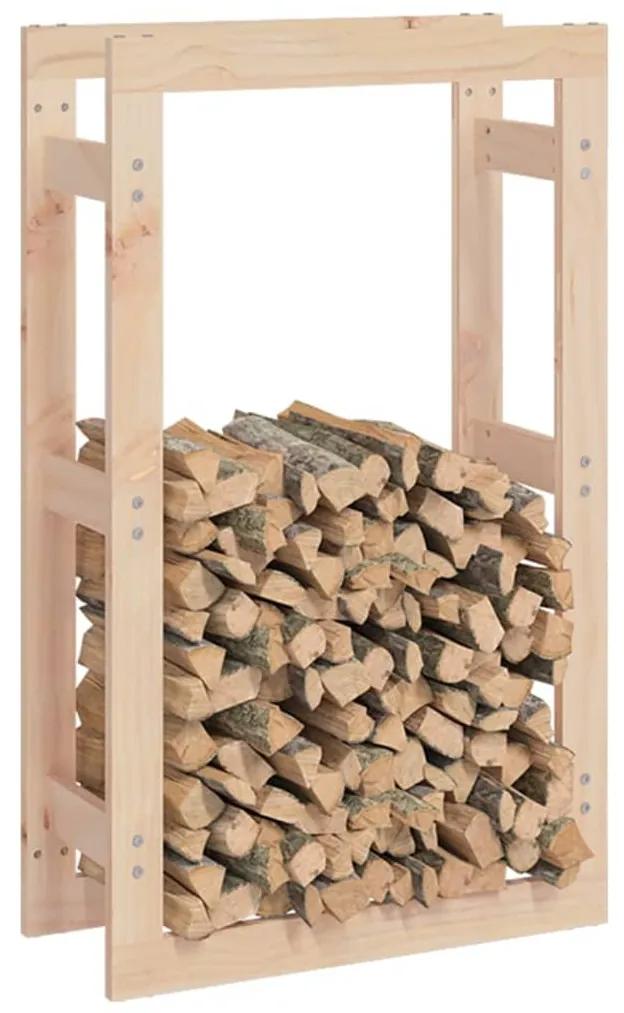 Stojan na dřevo 60x25x100 cm masivní borovice