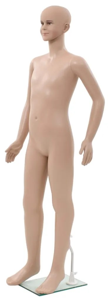 Dětská figurína celá postava základna ze skla béžová 140 cm 142931