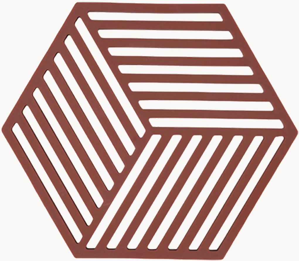 Sada silikonových podtácků Hexagon, 6 dílů