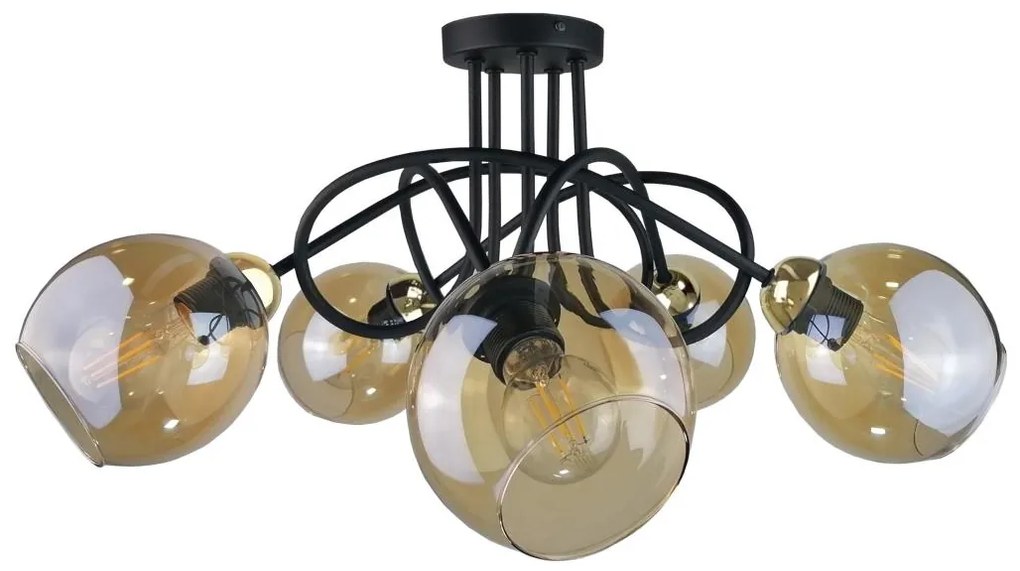 Keter Lighting Přisazený lustr VENUS GOLD 5xE27/60W/230V KE0044