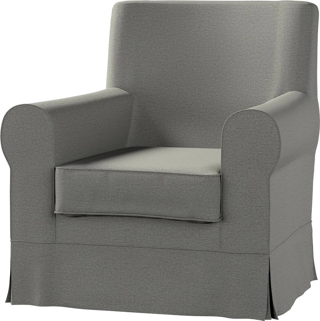 Potah na křeslo IKEA Ektorp Jennylund barva šedá látka pletený vzor
