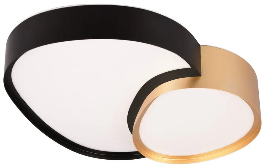 LED stropní svítidlo v černé a zlaté barvě 36x43.5 cm Rise – Trio