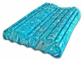 Anatomický Postelia polštář VISCO ICE GEL 60 x 40 cm z líné pěny s chladivým efektem
