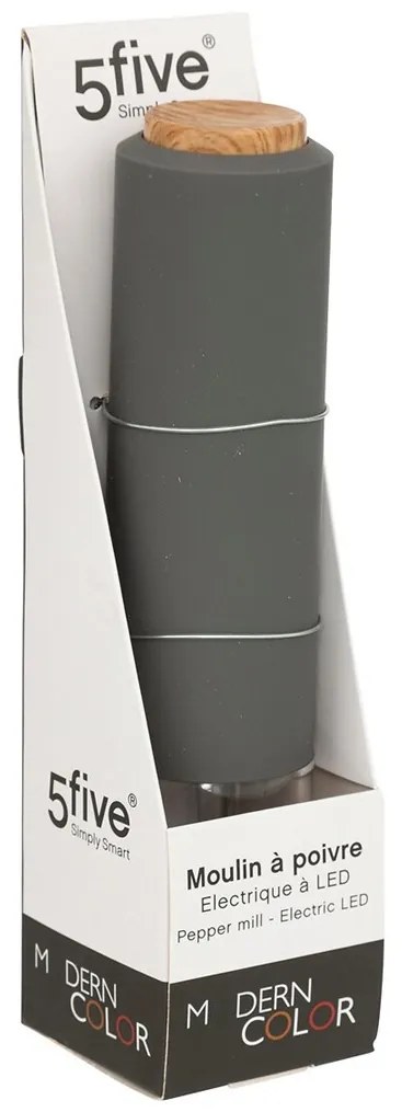 Elektrický mlýnek na pepř Modern Gray, 22,5 cm