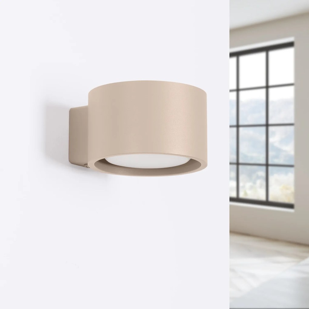 Sollux Lighting Nástěnné svítidlo MODO 1 šedobéžové GX53