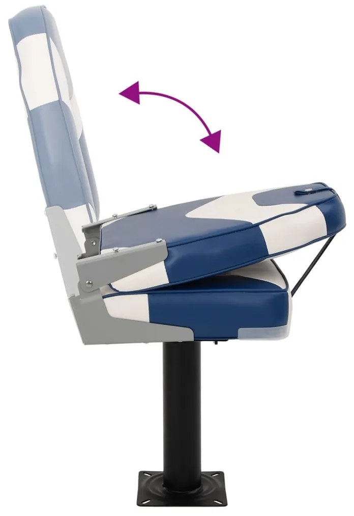 vidaXL 4dílné skládací sedadlo do člunu s vysokým opěradlem