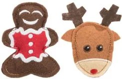 Trixie GmbH a Co.KG Vánoční hračka kočka Xmas SOB+PERNÍČEK 8cm TR