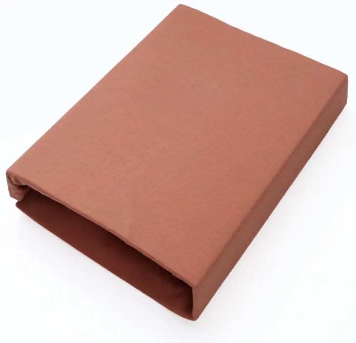 Jersey prostěradlo EXCLUSIVE kávové Rozměr: 80x200