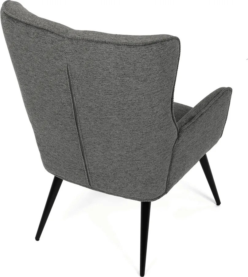Relaxační křeslo ušák WIPPY - šedá látka