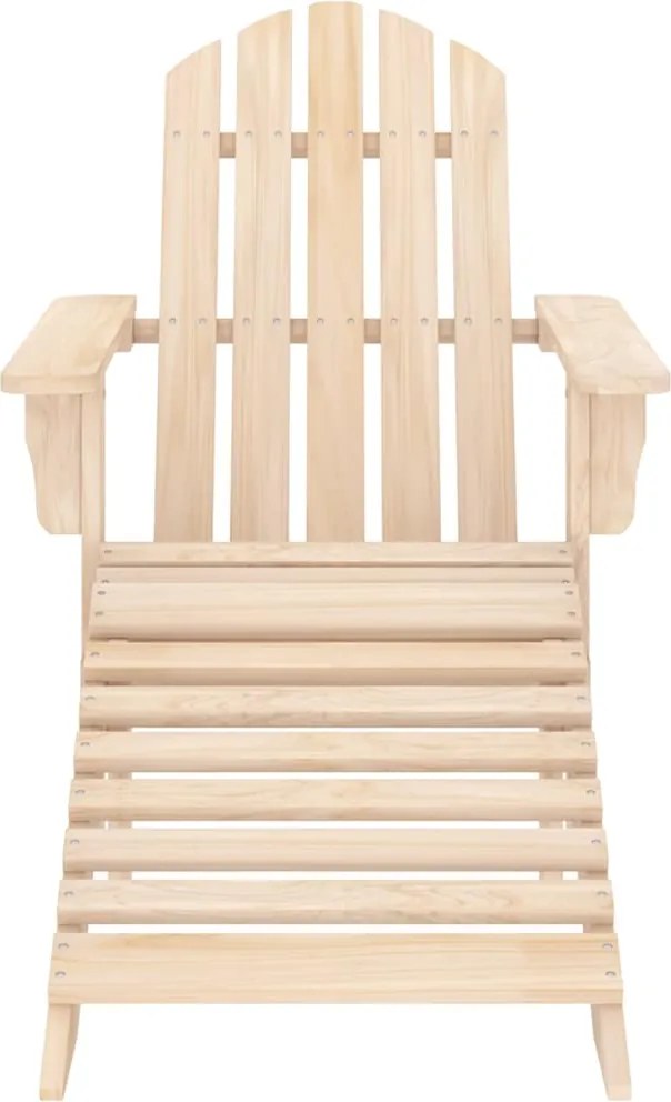 Zahradní židle Adirondack s podnožkou a stolkem masivní jedle 315932