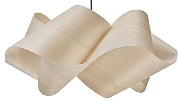 Designové svítidlo z dřevěné dýhy Swirl  Designové svítidlo z dřevěné dýhy Swirl Barva rozety: Černá, Dekor: Slonovinově bílý, Průměr a výška: ø 540…
