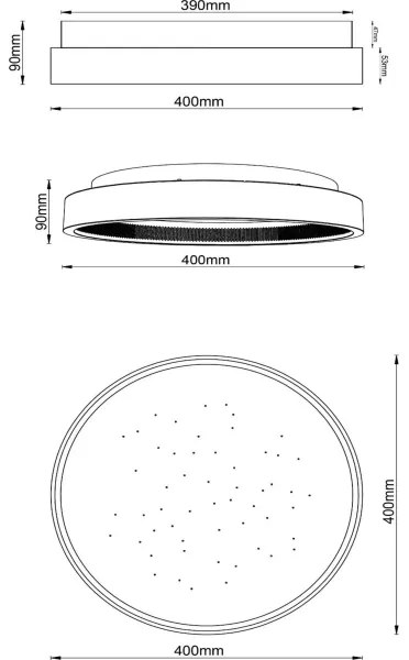 Lucide 71102/40/30 - LED Stm. stropní svítidlo ESTREJA LED/40W/230V 2500-3000K