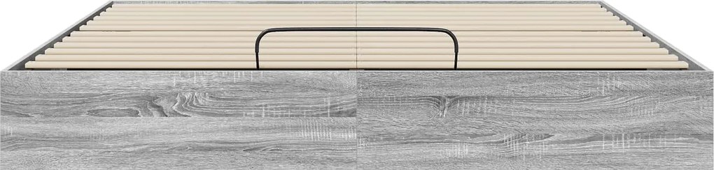 Ottoman postel Šedá Sonoma 203 x 180 x 25 cm Dřevěný materiál 3409210