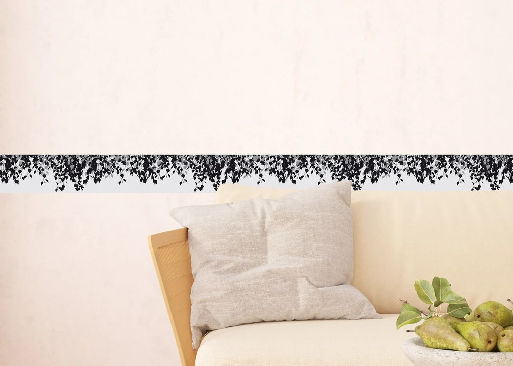 Samolepící bordura na zeď Stín Listí | 5 m x 13.8 cm | DWB8277