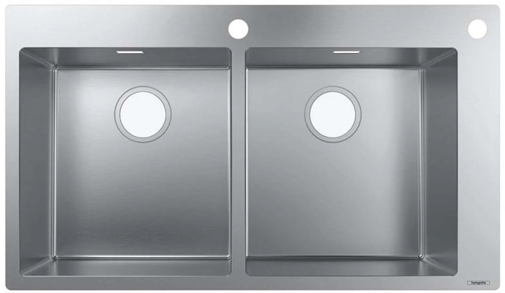 Hansgrohe - Vestavný dřez S712-F765, nerezová ocel 43311800