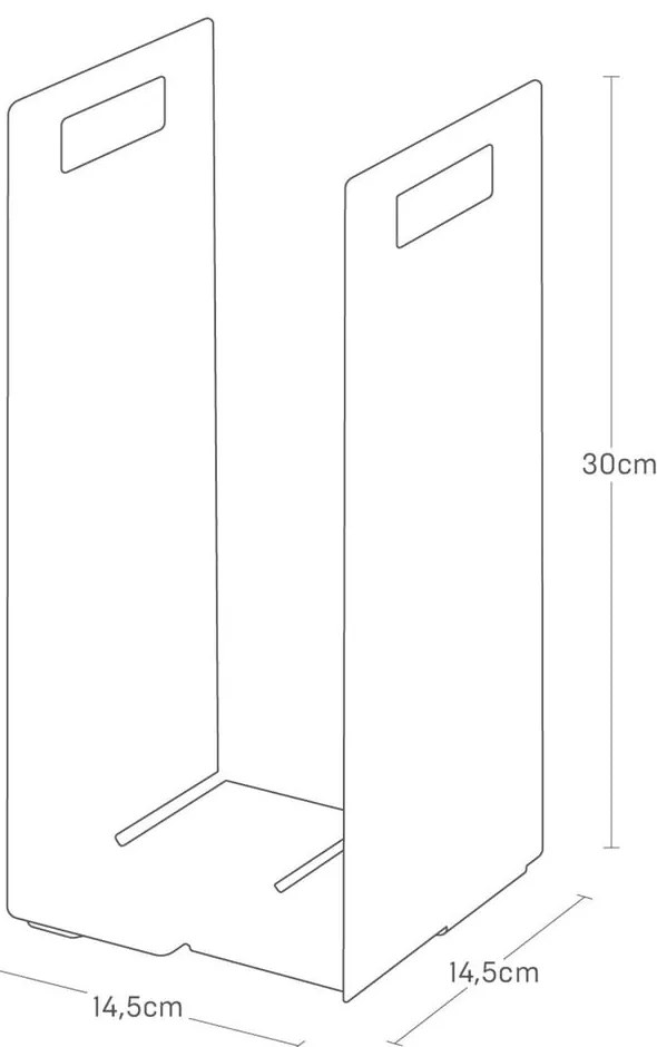 Černé kovové stojany na ručníky v sadě 2 ks Tower – YAMAZAKI