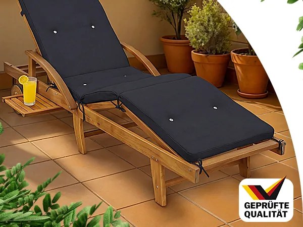 Zahradní lehátko Tami Sun® akácie včetně Podsedák antracitová