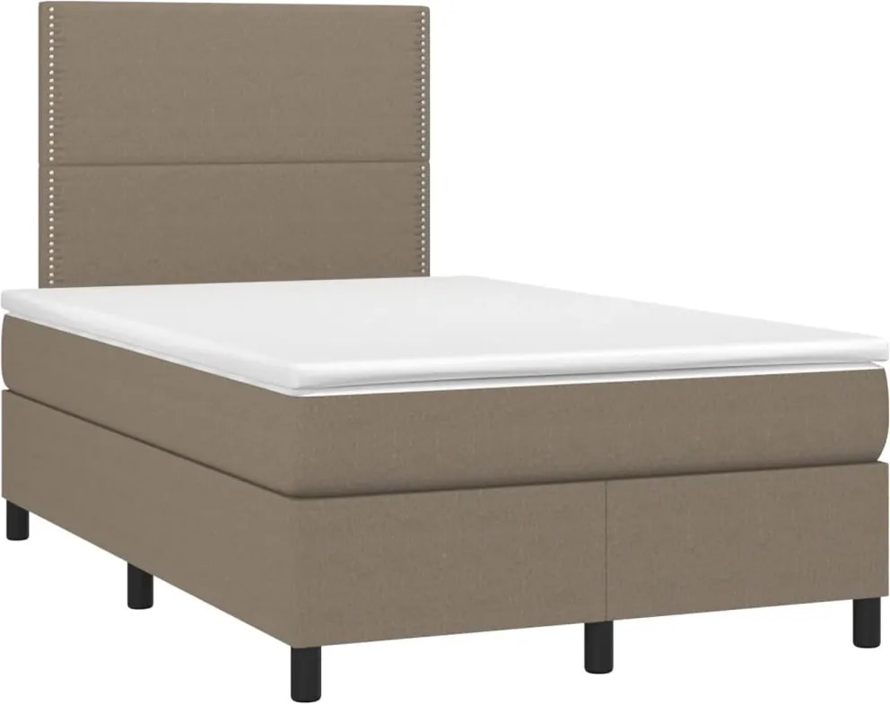 Box spring postel s matrací taupe 120x190 cm textil 3269878
