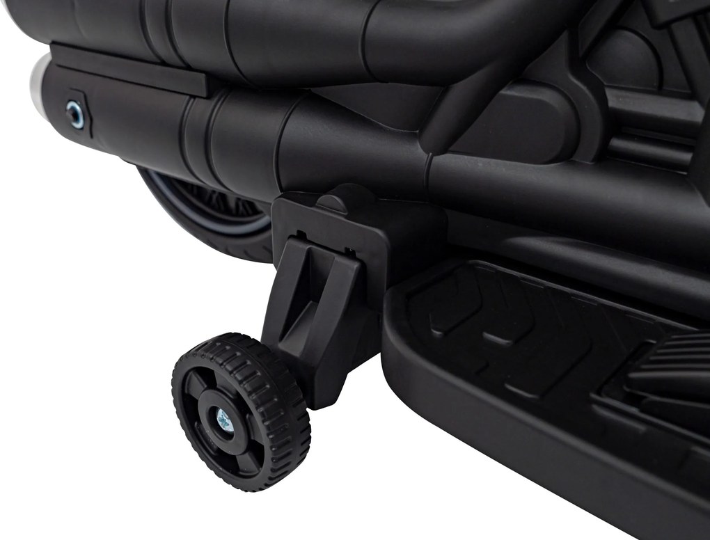 Ramiz Elektrická motorka Chopper FASTER pro děti bílá + FM rádio + audio panel + LED