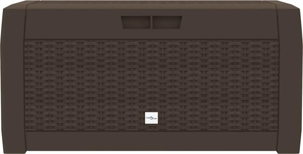 Zahradní úložný box hnědý 119 x 48 x 60 cm polypropylen 152196