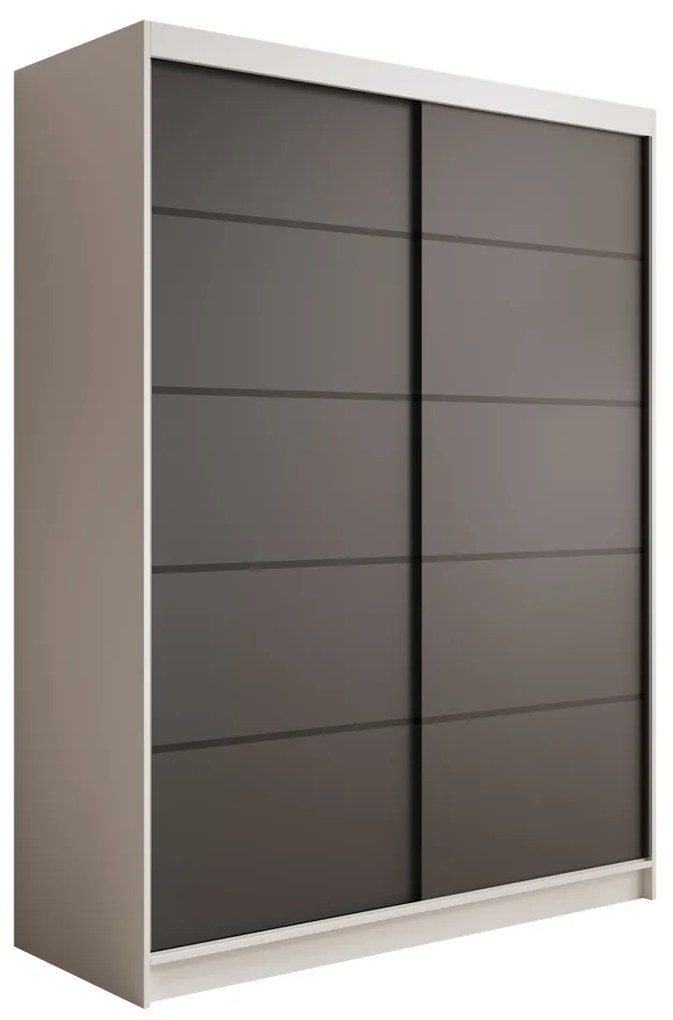 Posuvná skříň Calma 150 White Black 6 2
