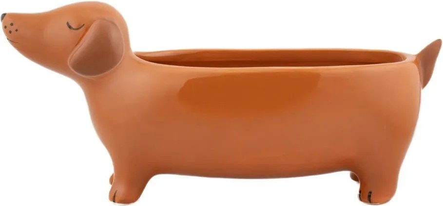 Keramický obal na květináč Sausage Dog – Sass & Belle