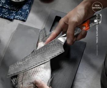 Nůž Kiritsuke 8.2" GRAND SHARP KANTÓ 67 vsrtev damaškové oceli
