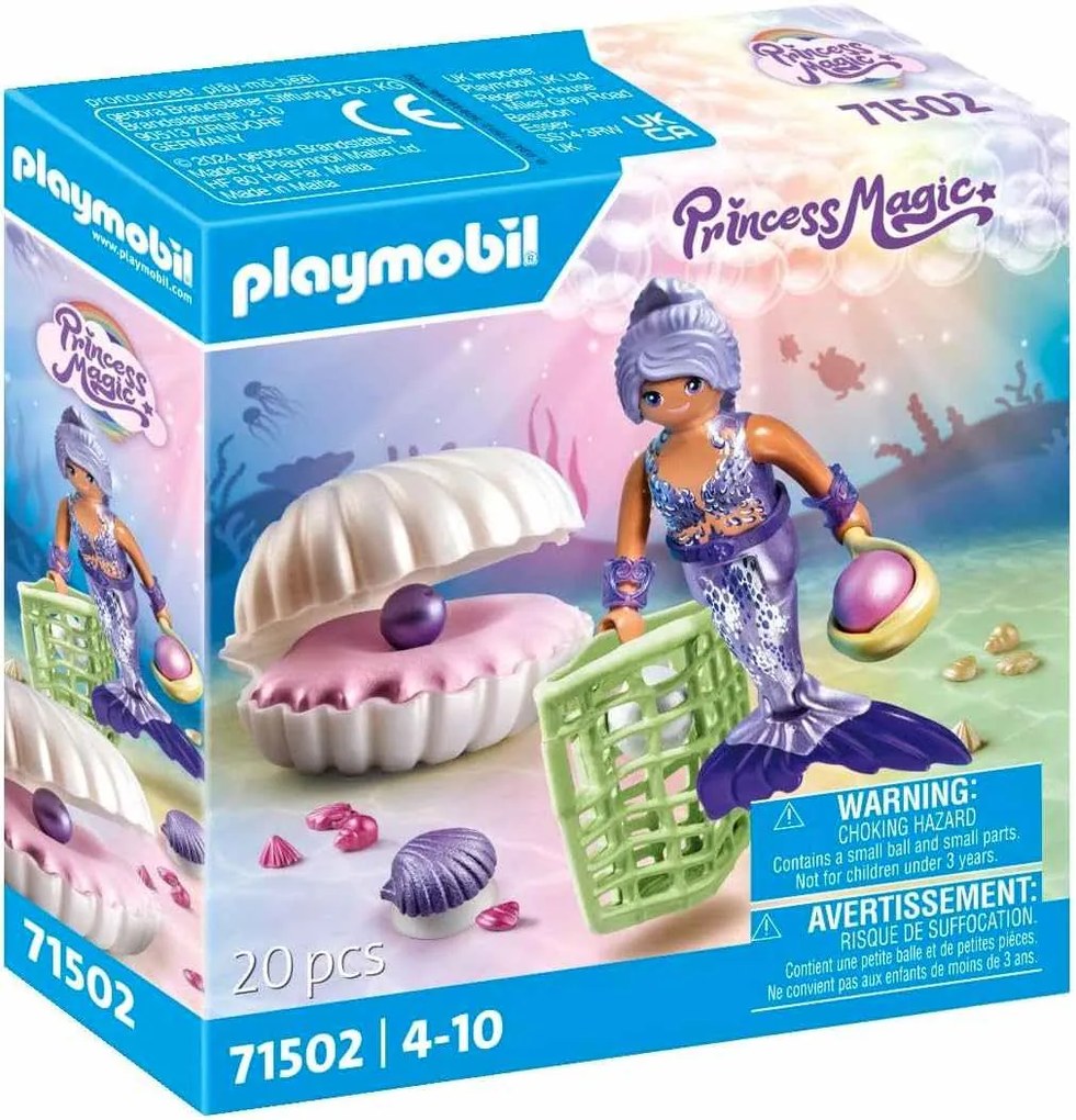 Set figurek a příslušenství playmobil 71502 mořská panna s perlovou mušlí