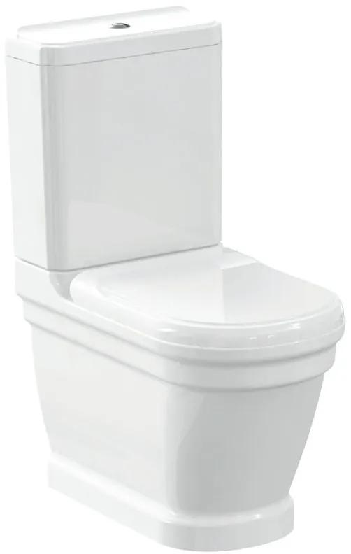 CREAVIT ANTIK WC kombi, spodní/zadní odpad, bílá - WCSET08-ANTIK