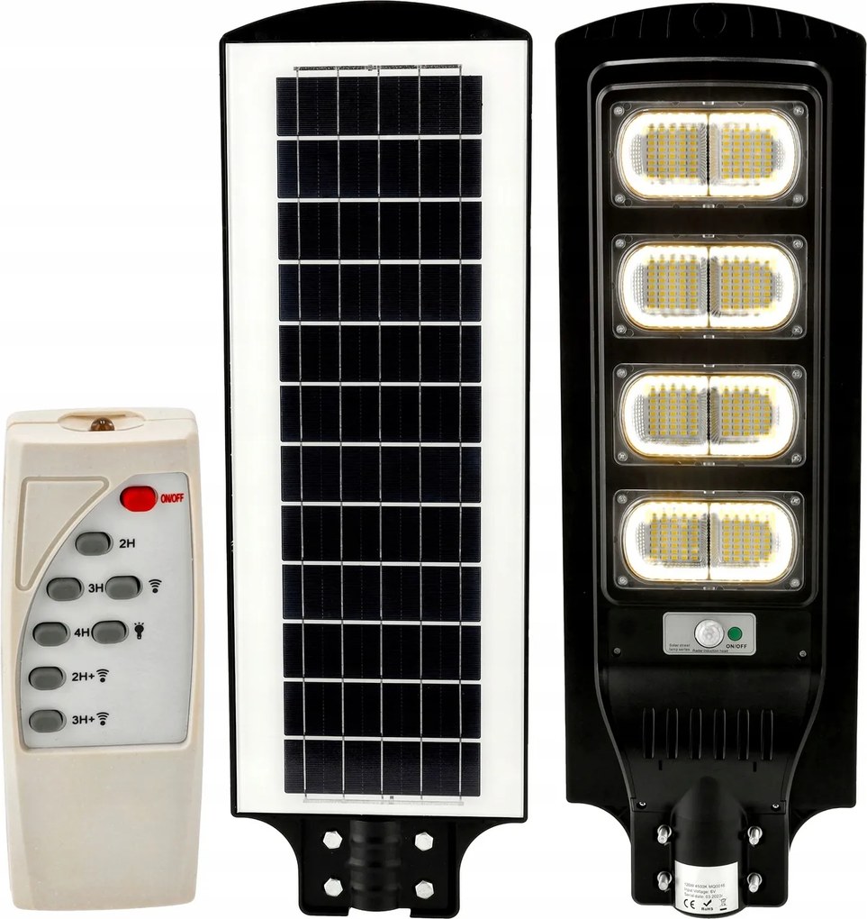 Pouliční Solární lampa IP65 Led 120W Nw senzor MV