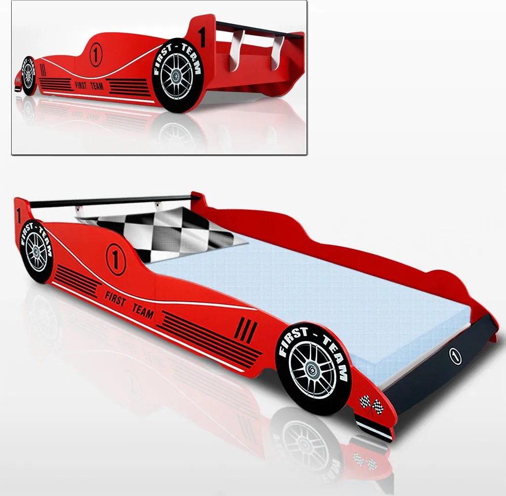 Dětská postel Formule 1 červená
