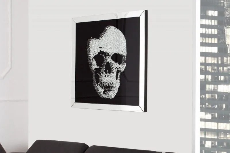 Deflee obraz zrcadlový MIRROR SKULL 60-CM OBR35439sklo, MDF, zrcadlové sklo  60 cm x 60 cm x 5 cm