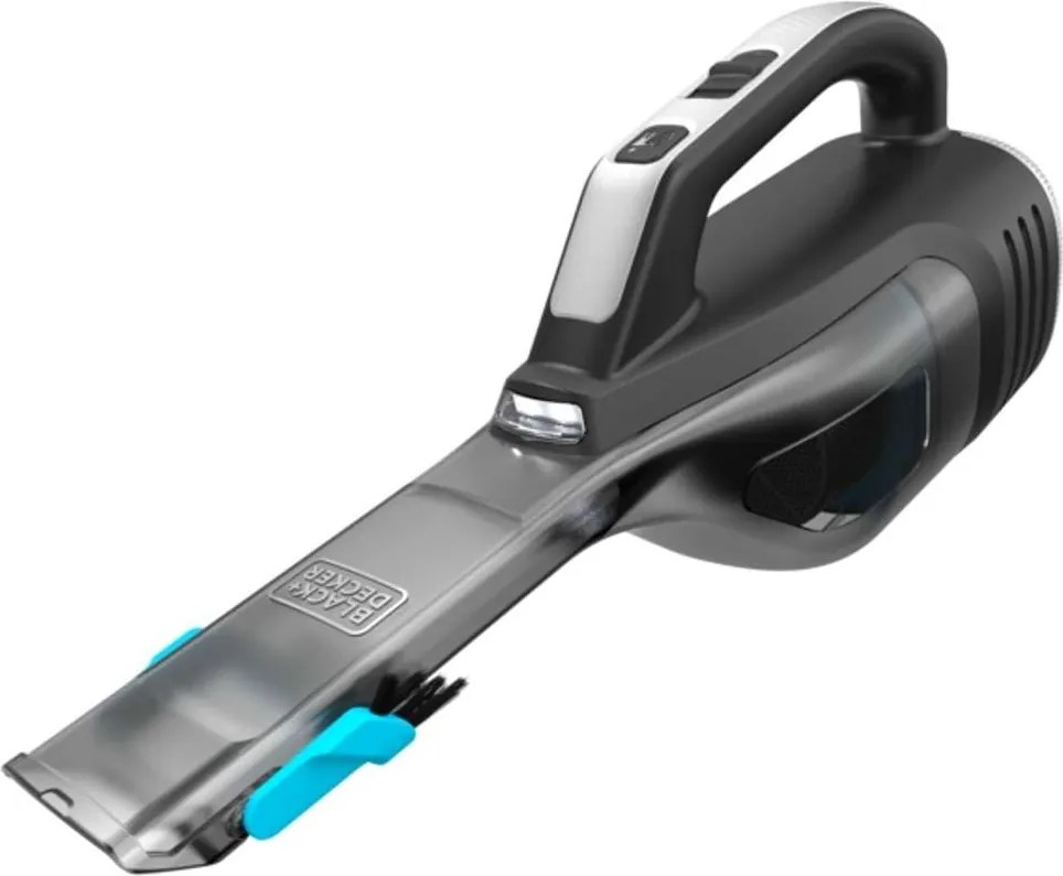 BLACK+DECKER - 14V AKU ruční vysavač, nabíjecí stanice, titanová/modrá DVD320B-QW