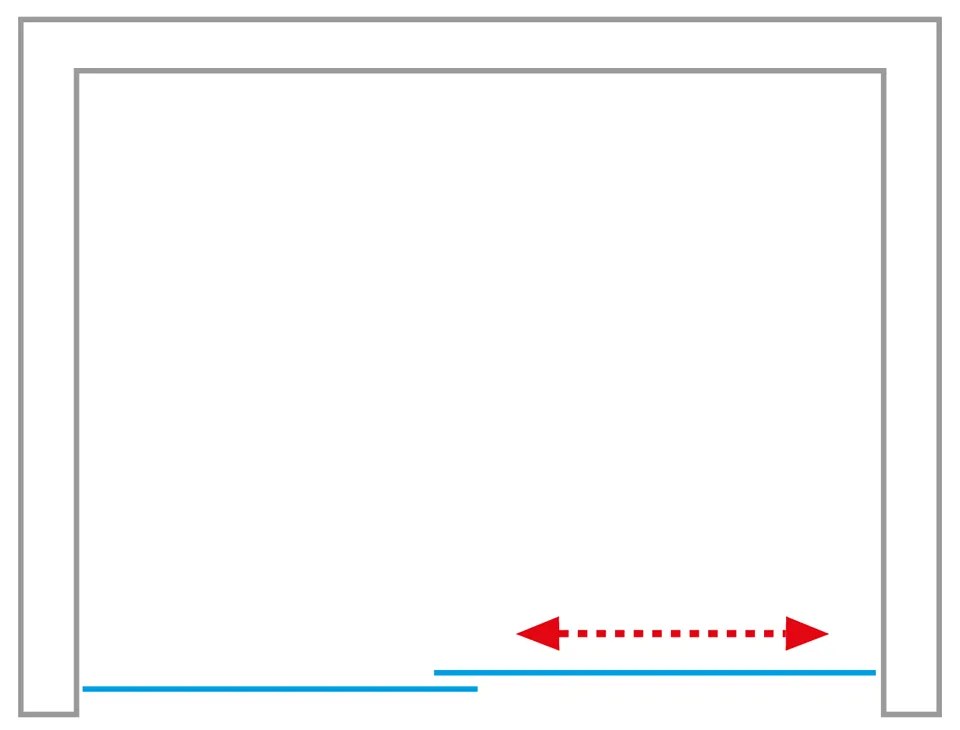 Roltechnik Outlet Posuvné sprchové dveře OBZD2 - bez vaničky Varianta: šířka: 120 cm - (OBZD2/120_LH - 4000713), Barva profilů a typ výplně: profily: brillant, výplň: transparent